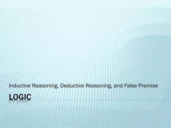 PPT - Logic PowerPoint Presentation, free download - ID:2334492