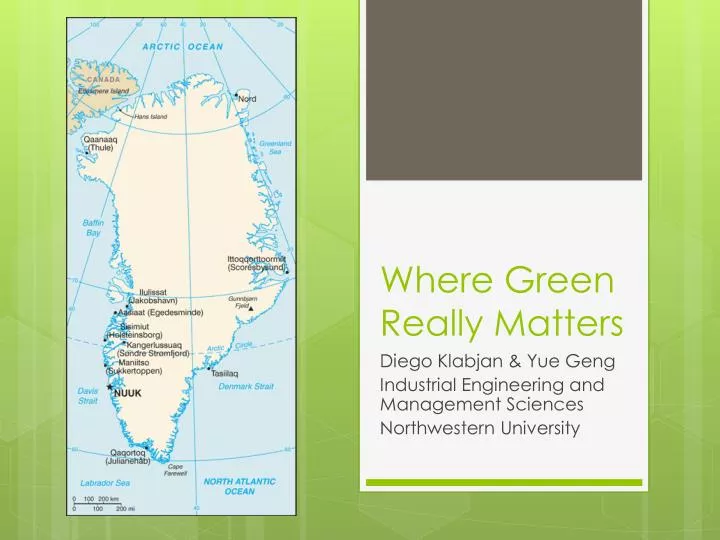 PPT - Where Green Really Matters PowerPoint Presentation, free download ...