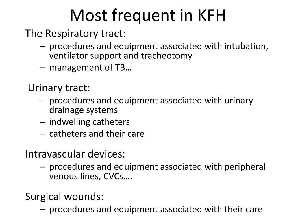 PPT - Health Care-Associated Infections in King Faisal Hospital ...