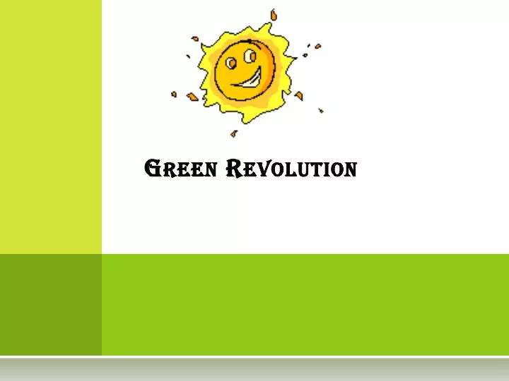 PPT - Green Revolution PowerPoint Presentation, free download - ID:2335048