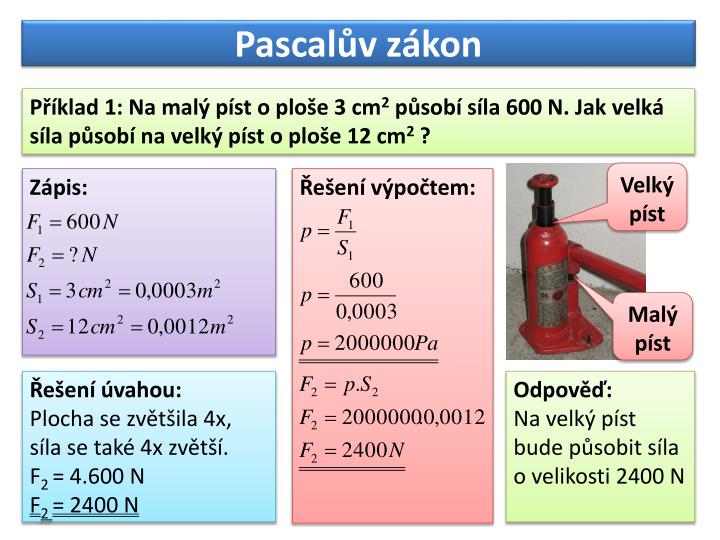 PPT - Pascalův zákon PowerPoint Presentation - ID:2335062