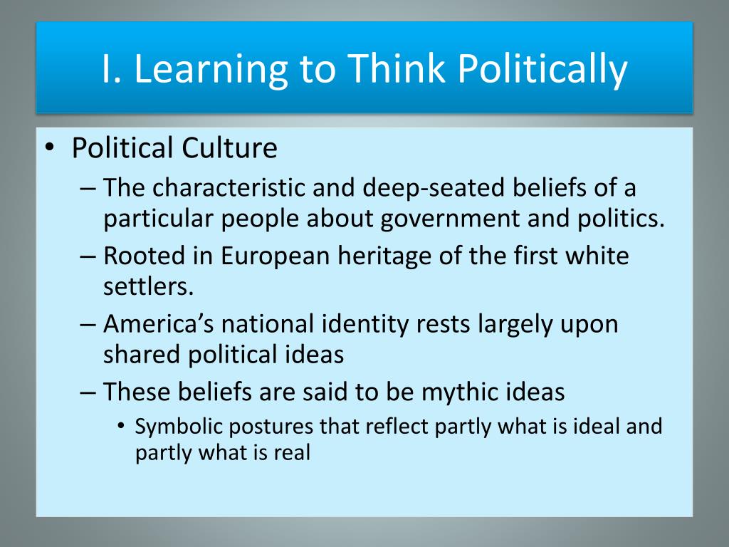 PPT - Chapter 1 Political Thinking: Becoming a Responsible Citizen ...