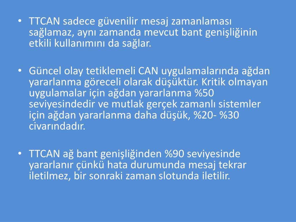 PPT - Bir TTCAN Sisteminde Matris Çevrimi Tasarımı: PSA Benchmark ...