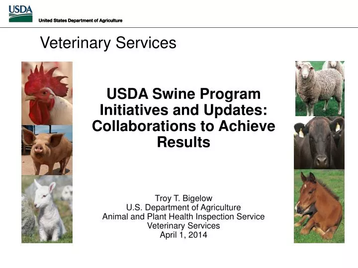PPT - USDA Swine Program Initiatives and Updates: Collaborations to A ...
