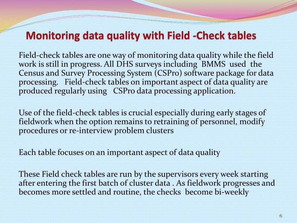 PPT - Data Quality assurance in Bangladesh Demographic & Health Surveys ...