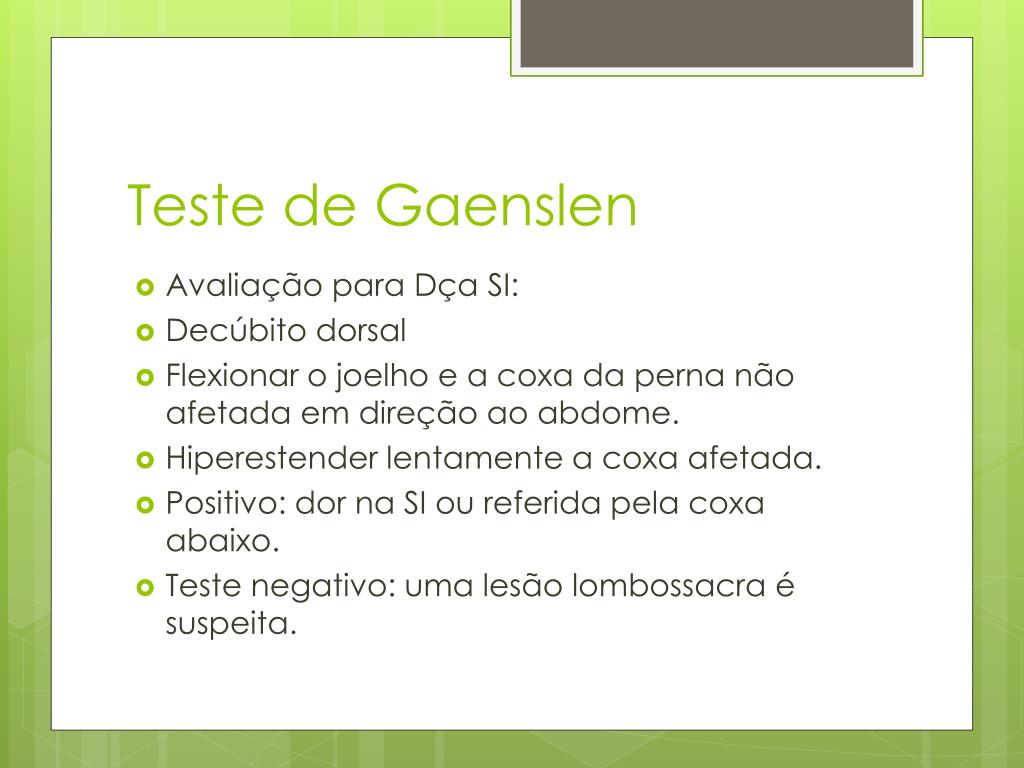 PPT - Exame Físico da articulação S acro-ilíaca PowerPoint Presentation ...