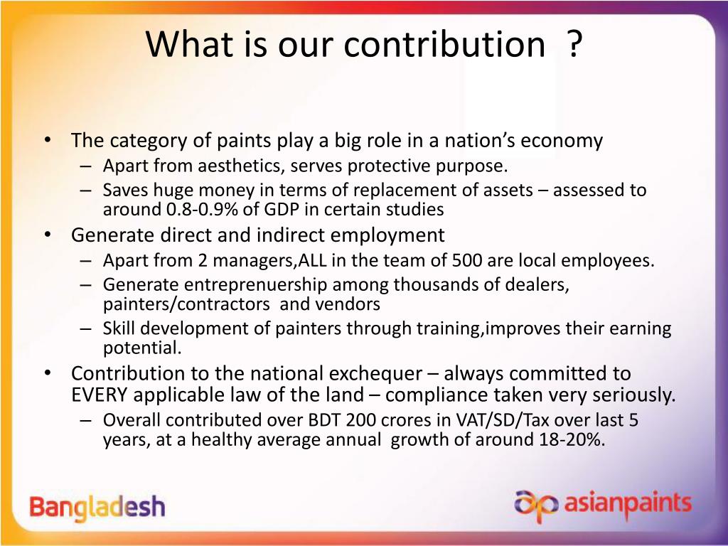PPT - Asian Paints in Bangladesh PowerPoint Presentation, free download ...