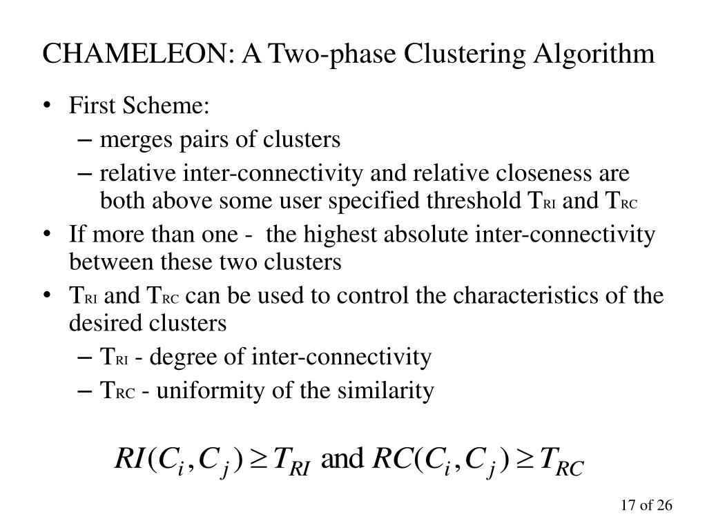 Ppt Chameleon A Hierarchical Clustering Algorithm Using Dynamic Modeling Powerpoint