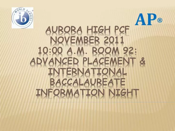 PPT - AP ® PowerPoint Presentation, free download - ID:2338271