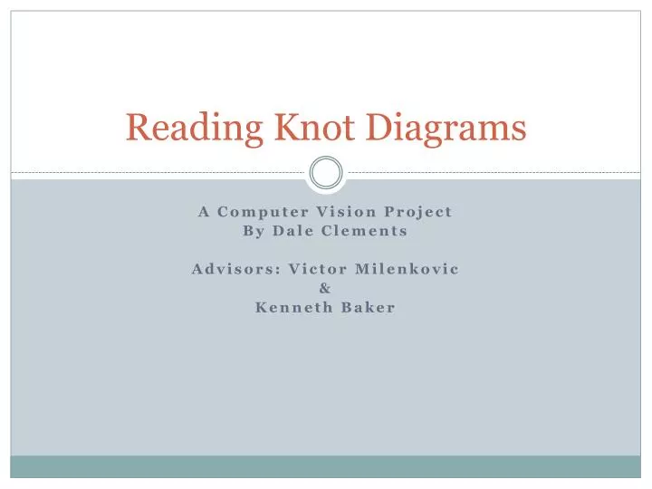 PPT - Reading Knot Diagrams PowerPoint Presentation, free download - ID ...