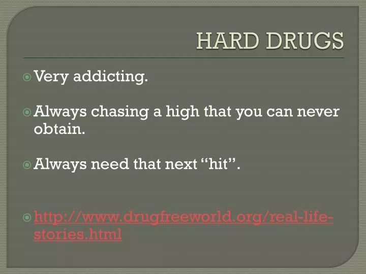 PPT - HARD DRUGS PowerPoint Presentation, free download - ID:2338754