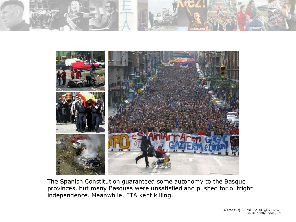 PPT - The three provinces have been ruled by Spanish monarchs and ...