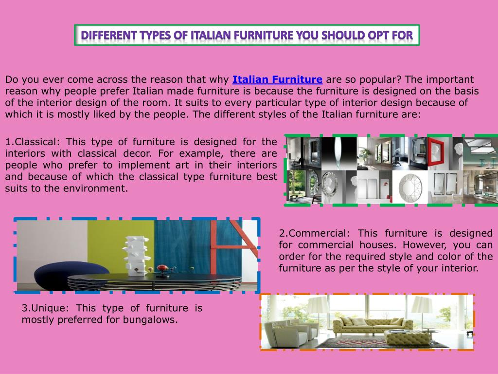 PPT - Italian Furniture PowerPoint Presentation, free download - ID:2339514