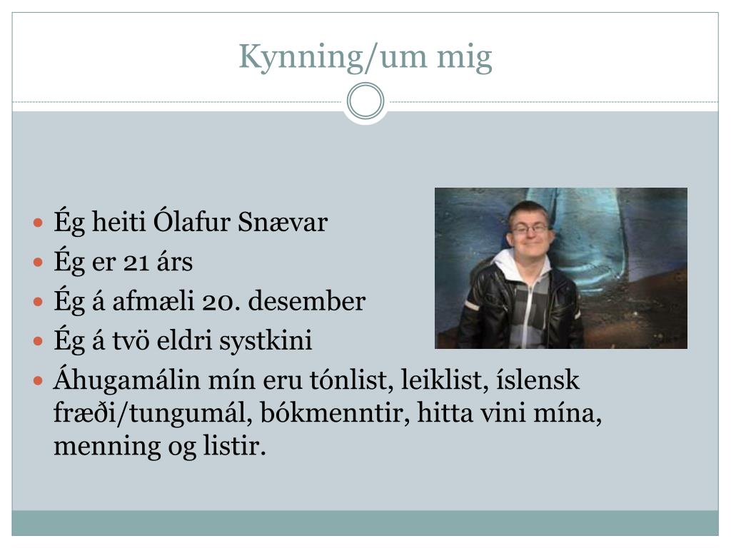 PPT - Að vera maður sjálfur með öðrum PowerPoint Presentation, free ...