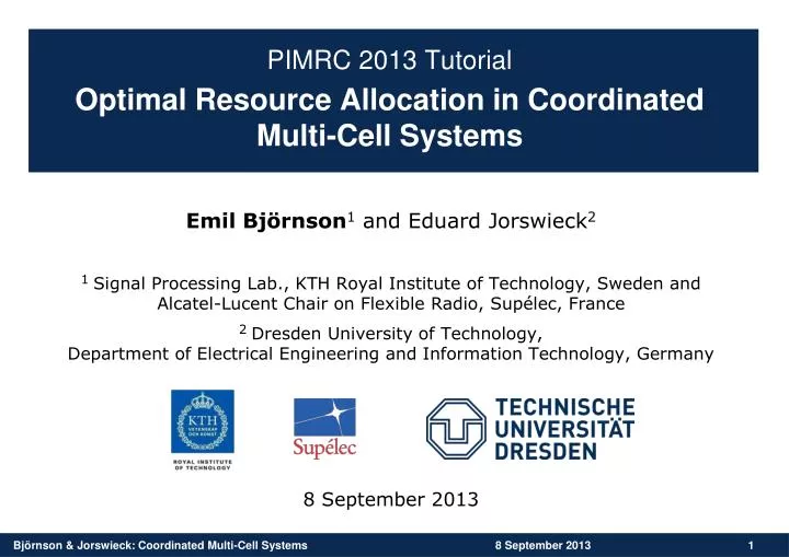 PPT - Optimal Resource Allocation in Coordinated Multi-Cell Systems PowerPoint Presentation - ID ...