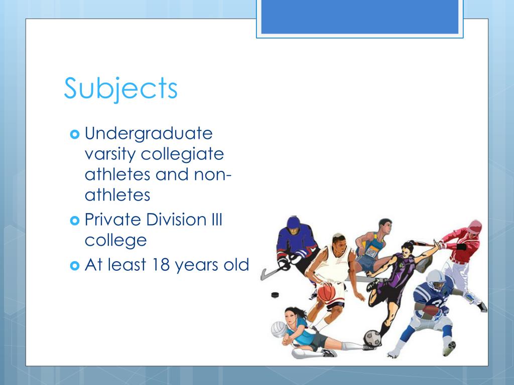 PPT - Investigation of Risk Behaviors: Athletes vs. Non-Athletes ...