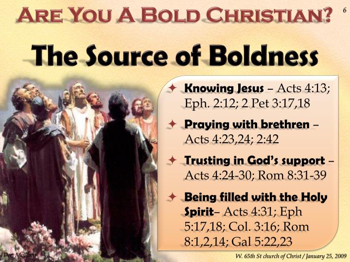 PPT - Are You A Bold Christian? PowerPoint Presentation - ID:2340525