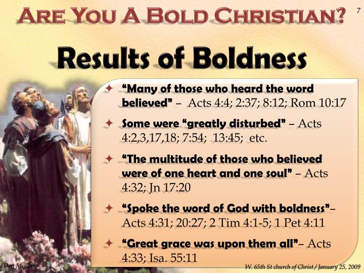 PPT - Are You A Bold Christian? PowerPoint Presentation - ID:2340525