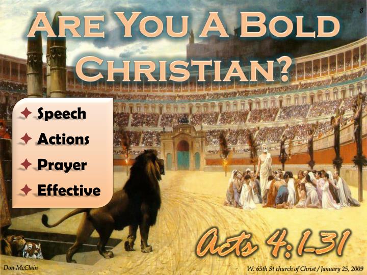 PPT - Are You A Bold Christian? PowerPoint Presentation - ID:2340525