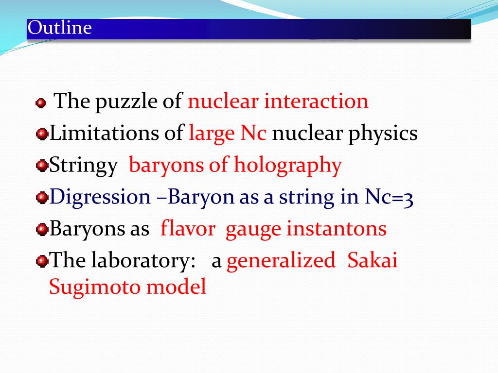 PPT - On Holographic nuclear attraction and nuclear matter PowerPoint ...