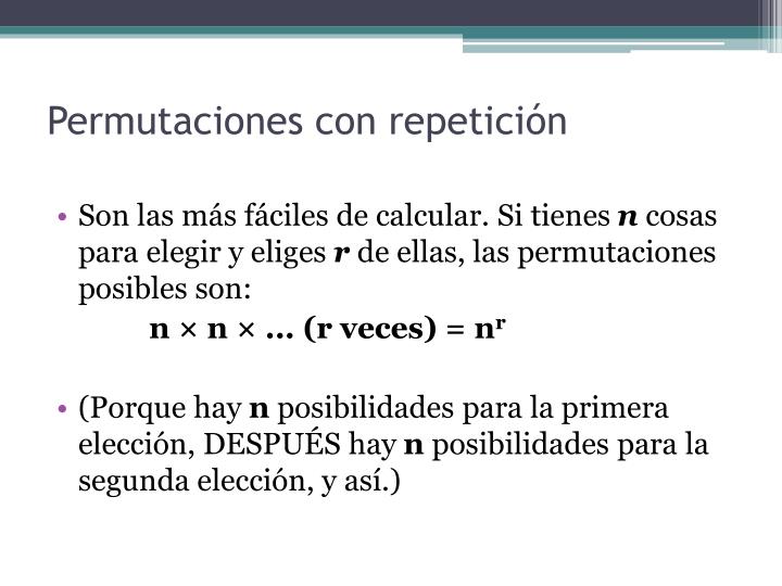 PPT - Permutaciones, combinaciones PowerPoint Presentation - ID:2340979