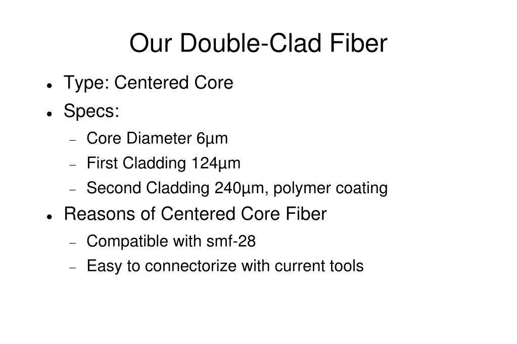 PPT - Double-Clad Erbium-Ytterbium Co-Doped Fiber Laser PowerPoint ...