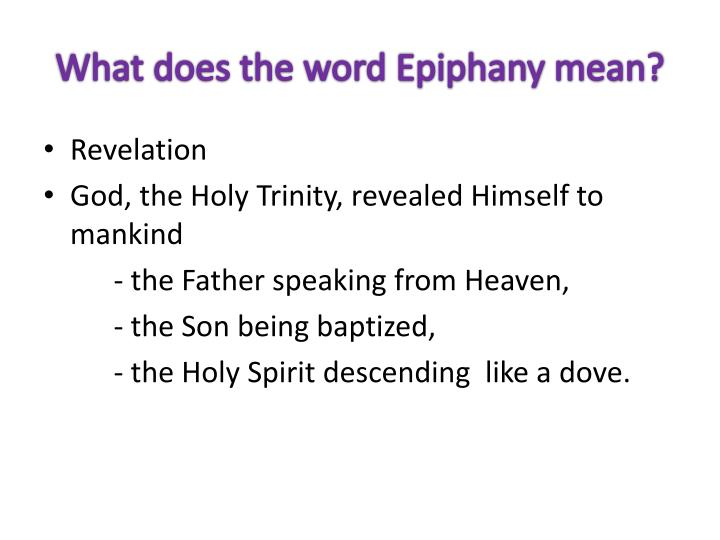 PPT - Epiphany PowerPoint Presentation - ID:2341856