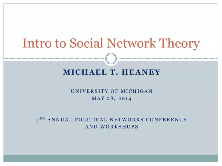 PPT - Intro to Social Network Theory PowerPoint Presentation, free ...