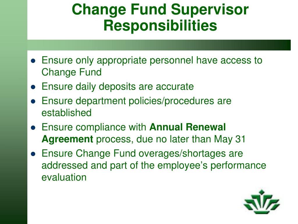 PPT - Petty Cash/Change Fund Policies & Procedures PowerPoint ...
