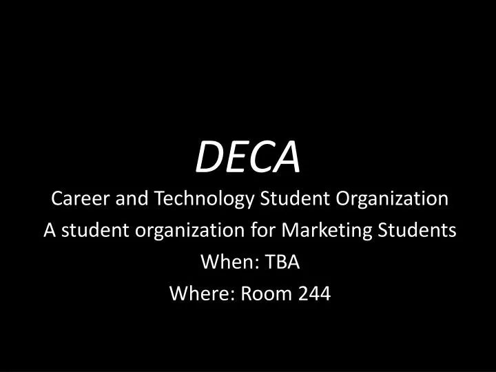 PPT - DECA PowerPoint Presentation, free download - ID:2343518
