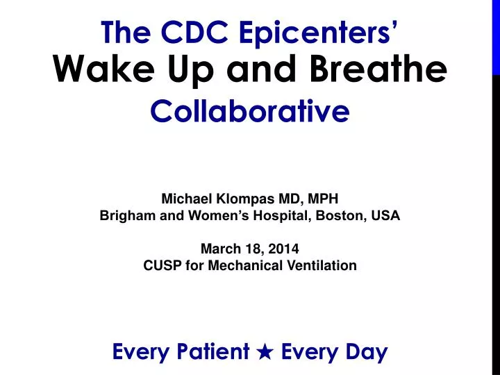 PPT - Every Patient ★ Every Day PowerPoint Presentation, free download ...