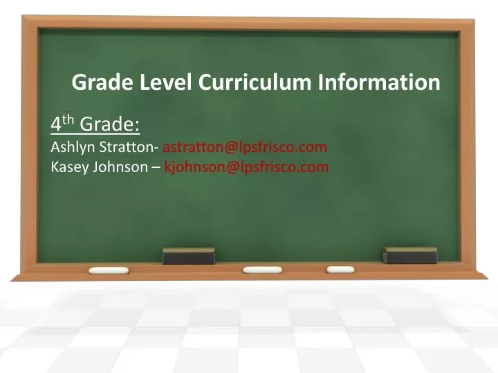 PPT - Grade Level Curriculum Information PowerPoint Presentation, free ...