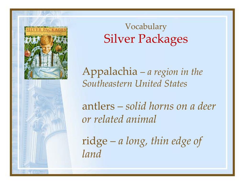 PPT - Vocabulary Silver Packages PowerPoint Presentation, free download ...