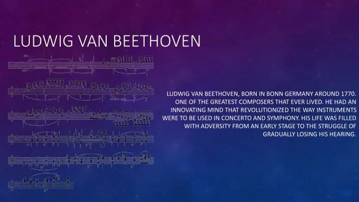 PPT - Ludwig van beethoven PowerPoint Presentation, free download - ID ...