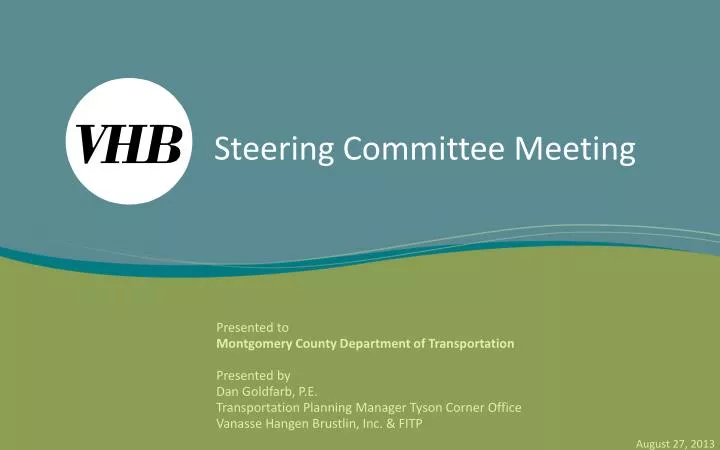 PPT - Steering Committee Meeting PowerPoint Presentation, free download ...
