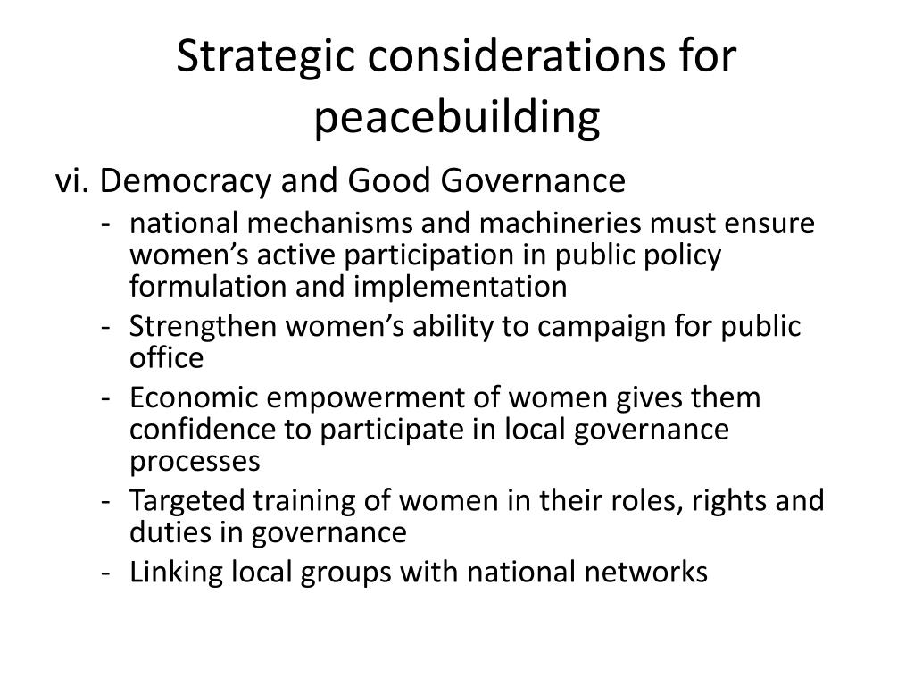 PPT - Women and Peacebuilding PowerPoint Presentation, free download ...