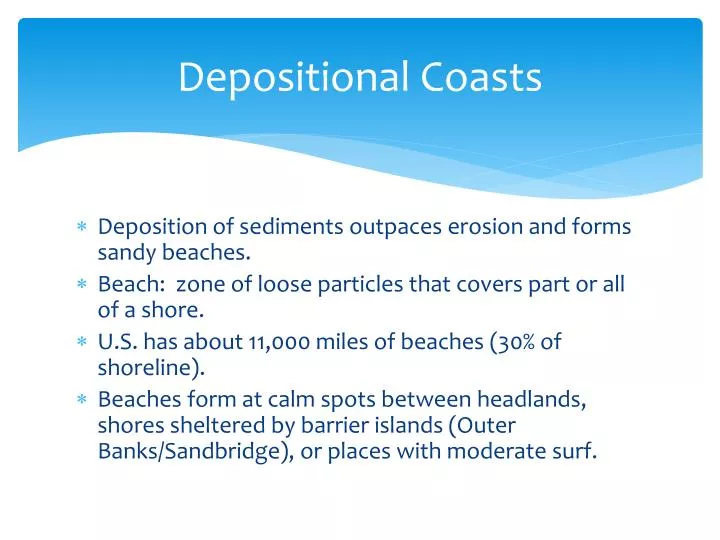 PPT - Depositional Coasts PowerPoint Presentation, free download - ID ...