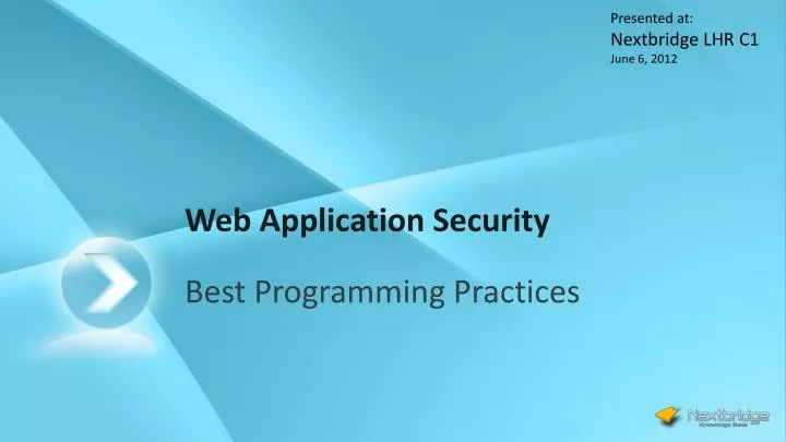 PPT - Web Application Security PowerPoint Presentation, free download ...