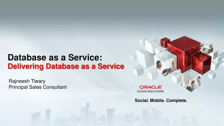 PPT - Database as a Service: Delivering Database as a Service ...