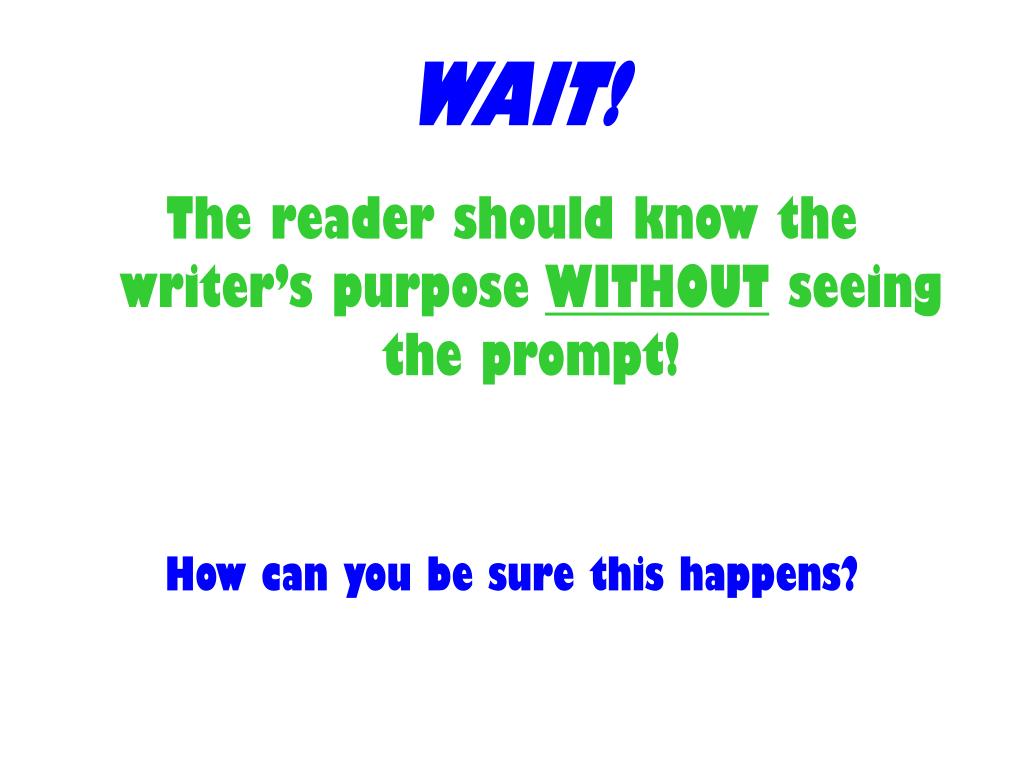 PPT - (Pink) – “The Little House that Could” (Yellow) – “I am Writing ...