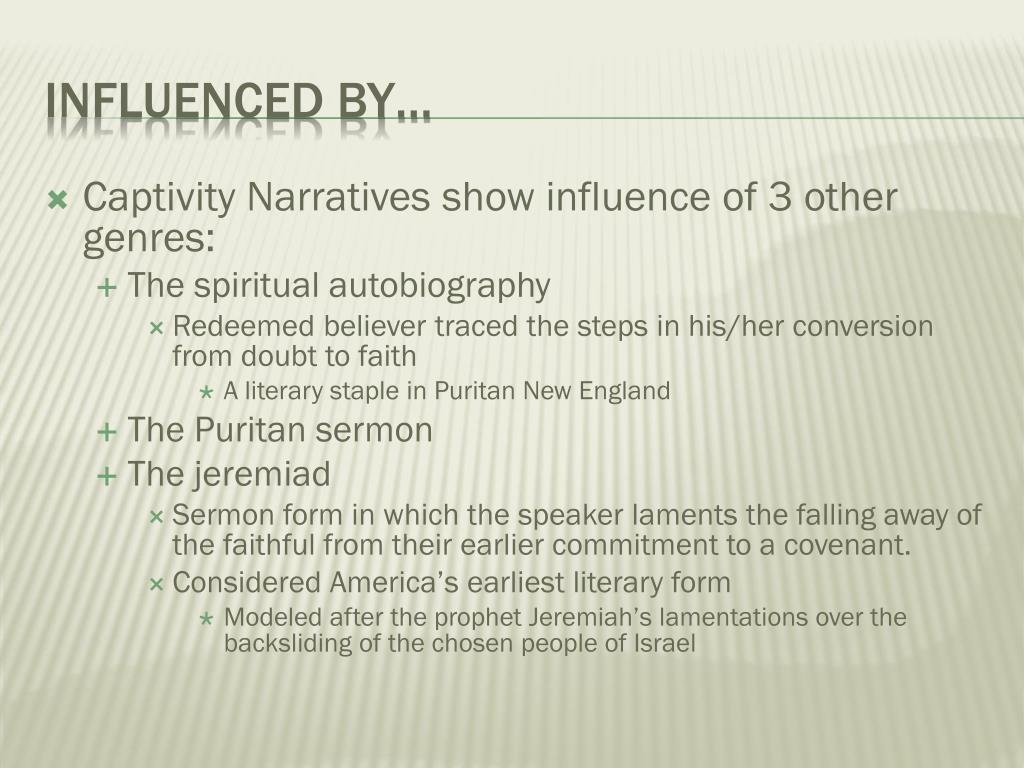 PPT - Mary Rowlandson & The Captivity narrative PowerPoint Presentation ...