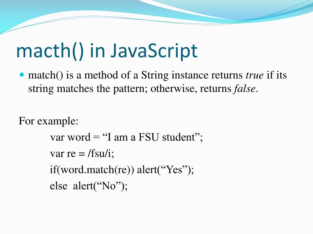 PPT - Lecture 12: Regular Expression in JavaScript PowerPoint ... PPT - Lecture 12: Regular Expression in JavaScript PowerPoint ...