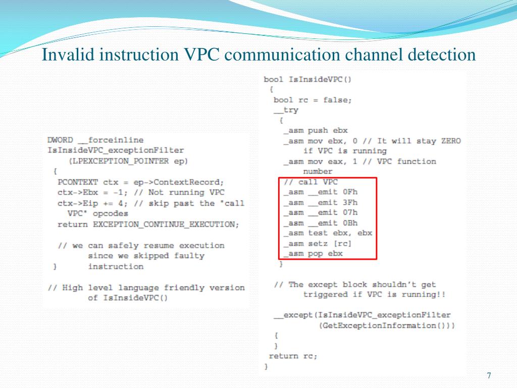 Ppt Measuring Virtual Machine Detection In Malware Using Dsd Tracer