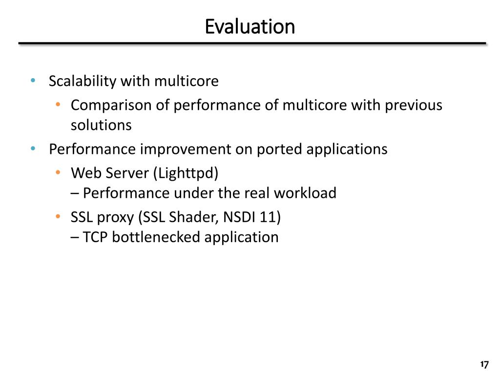Ppt Mtcp A Highly Scalable User Level Tcp Stack For Multicore Systems Powerpoint
