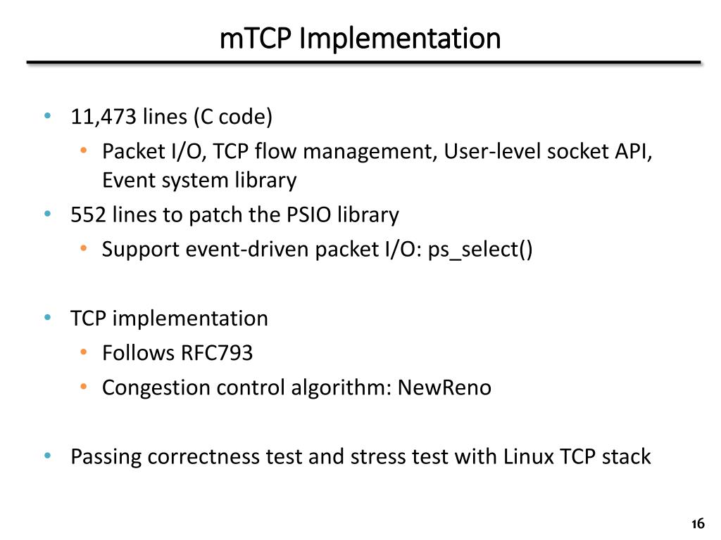 Ppt Mtcp A Highly Scalable User Level Tcp Stack For Multicore Systems Powerpoint 0095