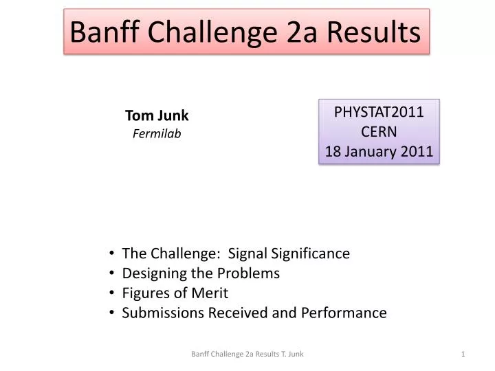 PPT - Banff Challenge 2a Results PowerPoint Presentation, free download ...