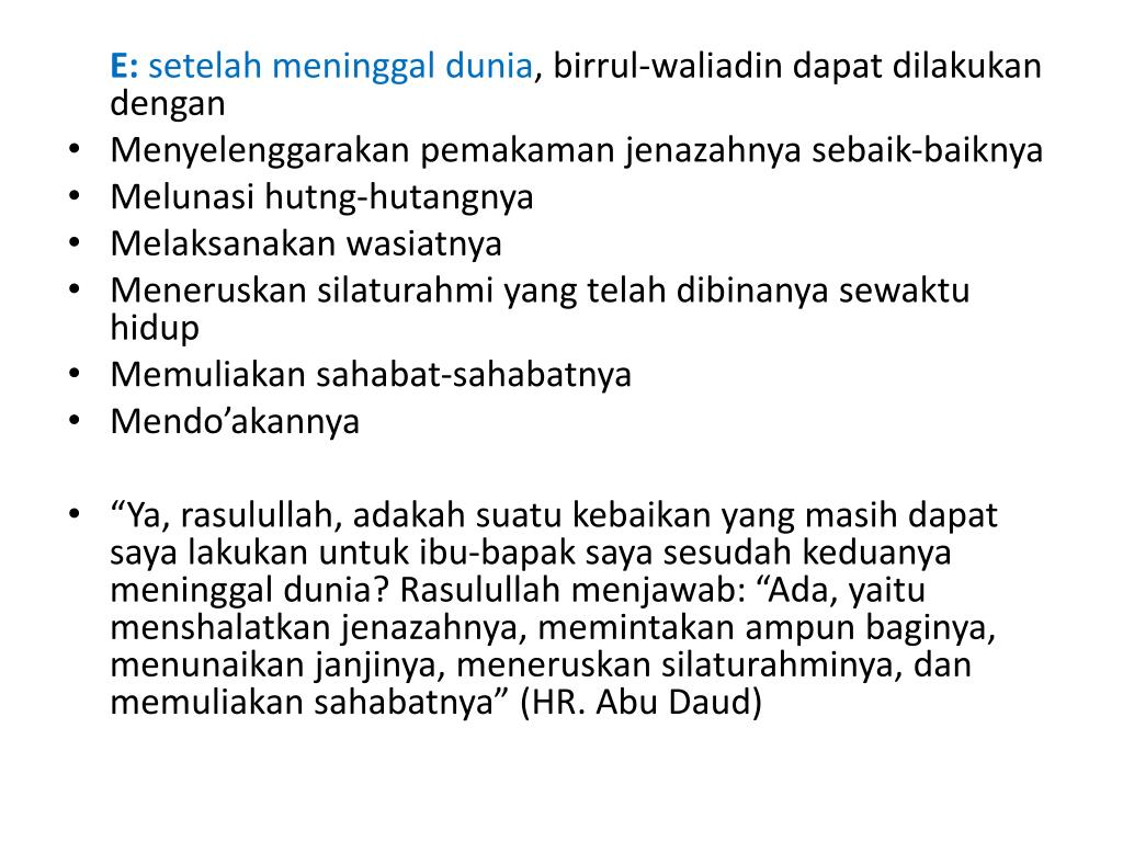 PPT - AKHLAQ DALAM KELUARGA Terhadapa Ayah-Ibu Terhadap Kerabat ...