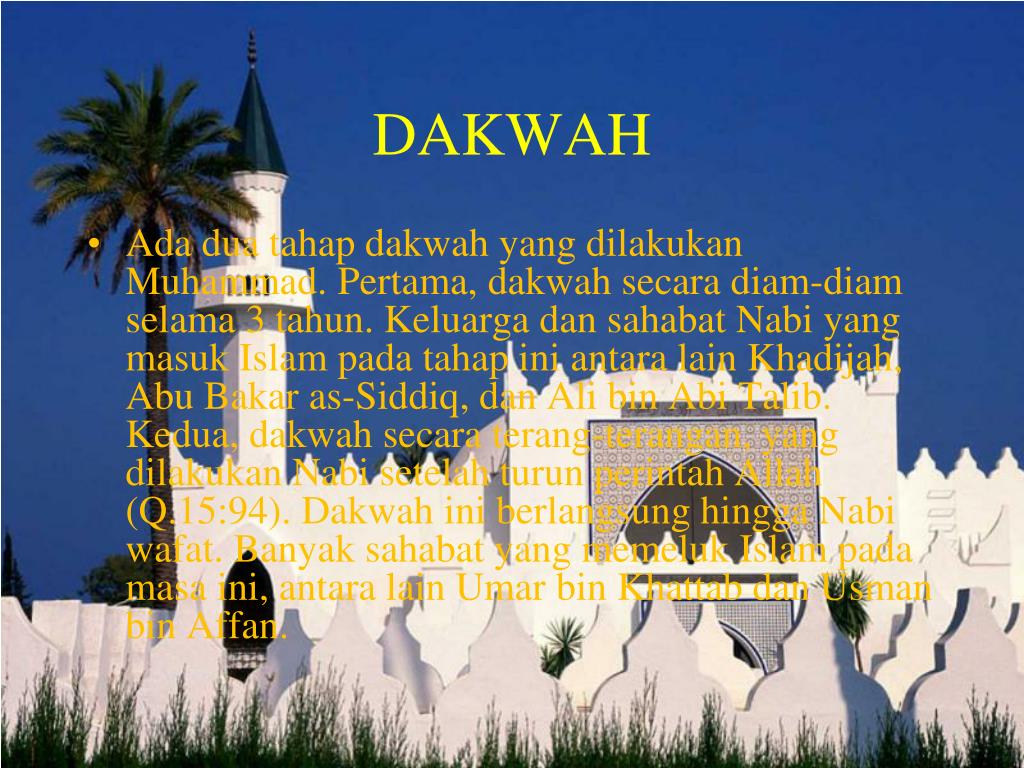 PPT - DAKWAH NABI MUHAMMAD SAW DI MEKAH DAN MADINAH PowerPoint ...