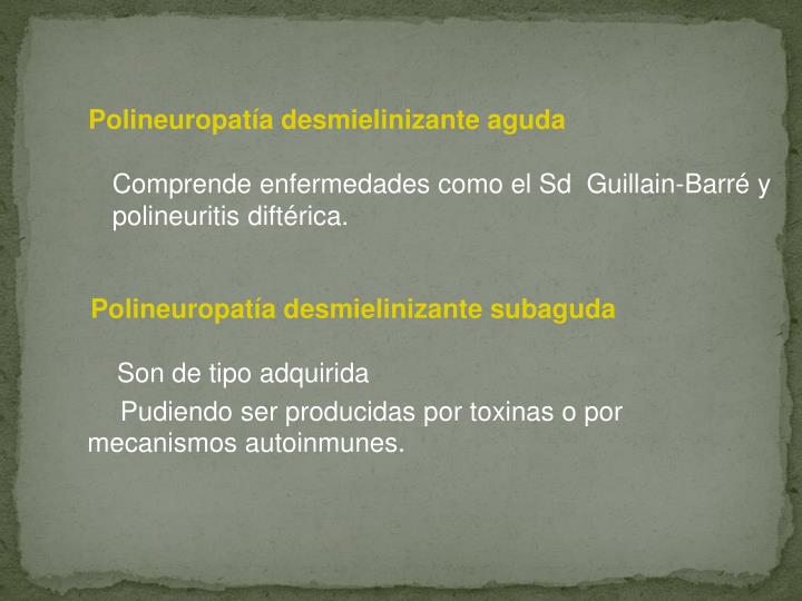 PPT - Polineuropatías PowerPoint Presentation - ID:2347173