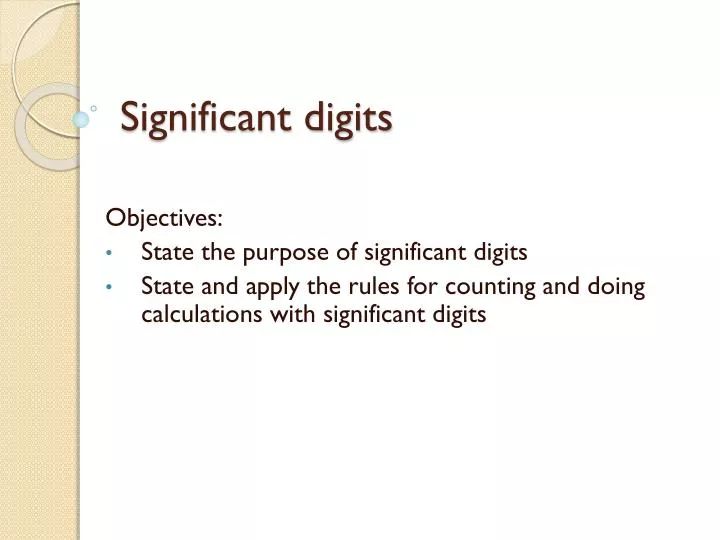 PPT - Significant digits PowerPoint Presentation, free download - ID ...